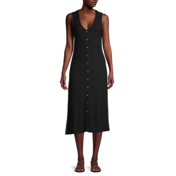 James Perse | Dresses | James Perse Cotton Lightweight Button Front ...